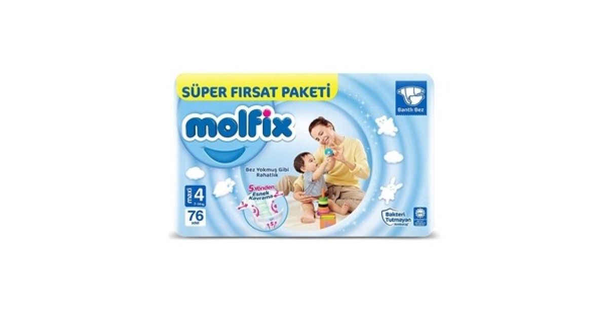 Molfix Maxi 4 Jumbo Paket Diapers - 76 Pcs | Kilakitu