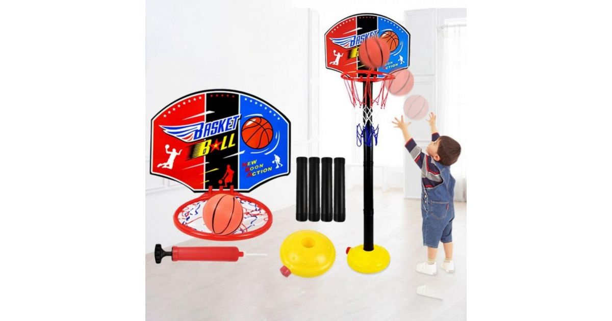 Basketball Ring Kids Sports Portable Basketball Toy Set | Kilakitu