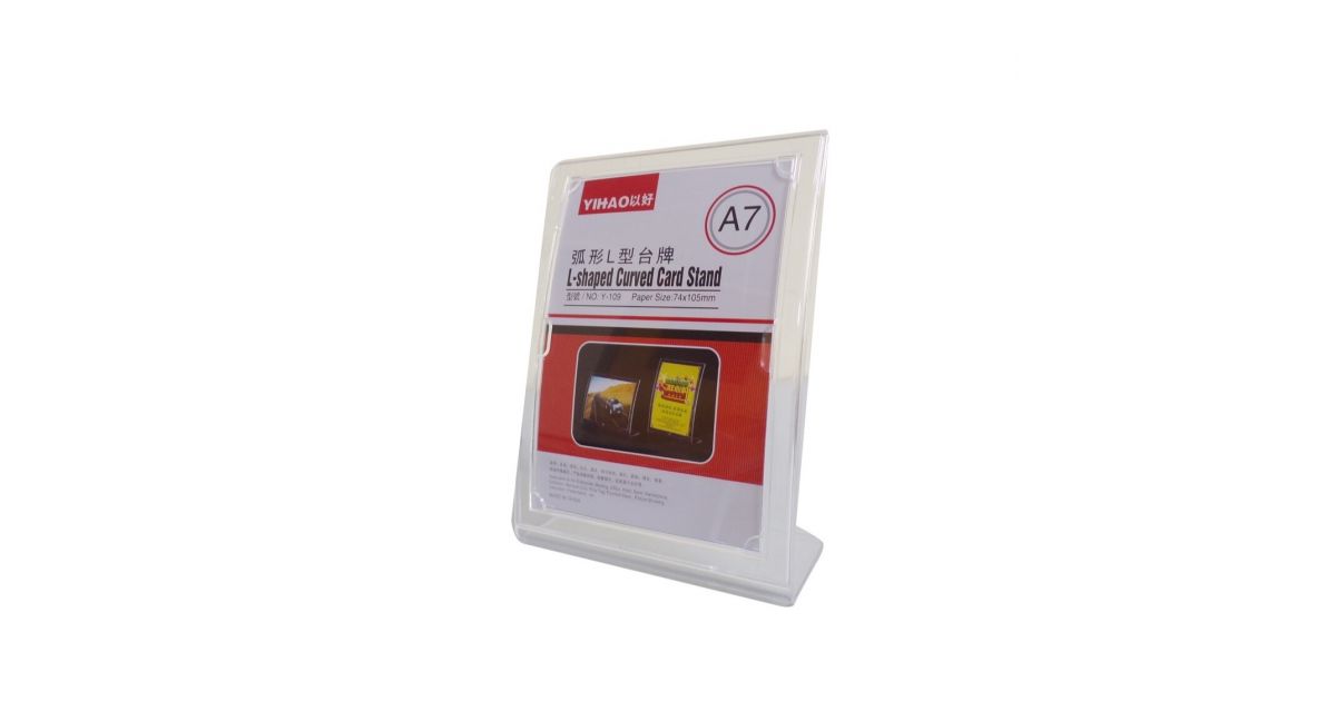 A7 L-SHAPE CARD STAND | Kilakitu